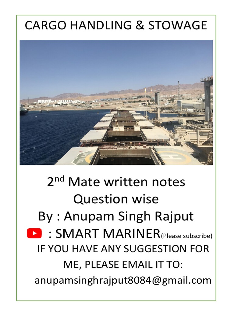 2M Cargo Notes by Anupam | PDF | Manufactured Goods | Consumer Goods