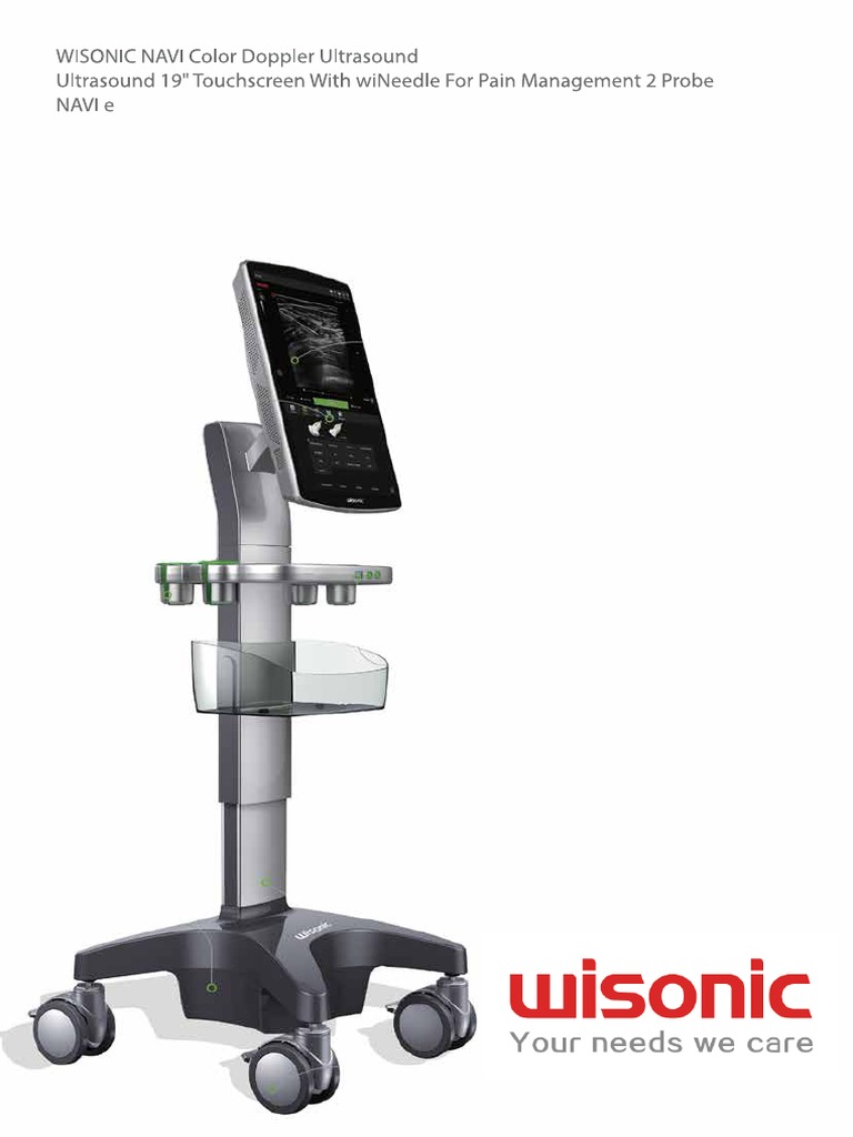 BROSUR WISONIC NAVI Color Doppler Ultrasound Ultrasound 19 Touchscreen ...
