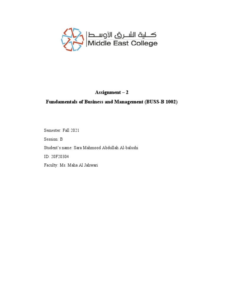 FBM Assignment - 2 | PDF