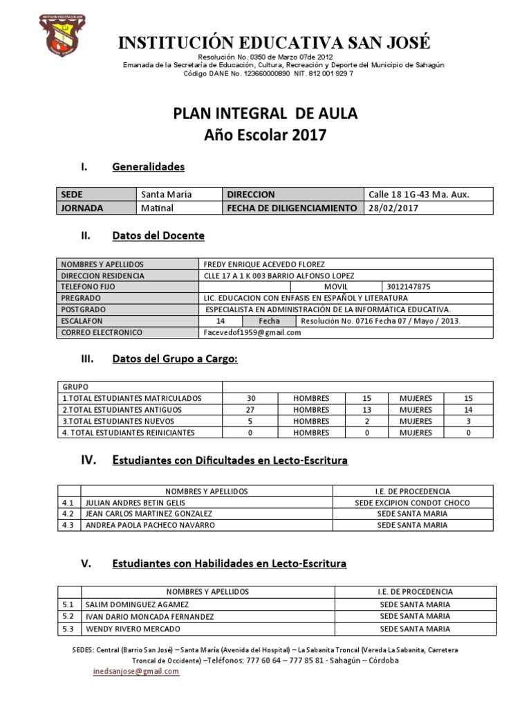 Formato Pia 2017 | PDF