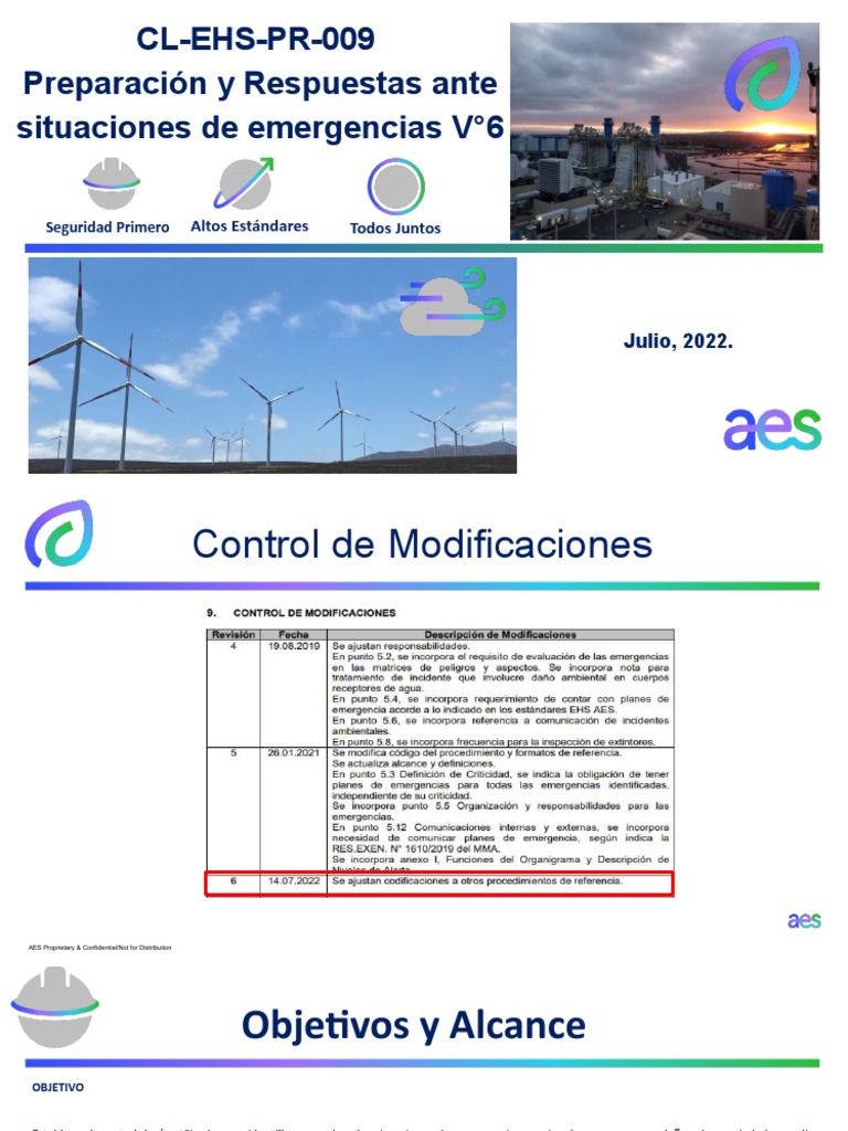 CL-EHS - PR-009 Preparacion y Respuestas Ante Emergencias V°6 | PDF | Emergencia | Simulación