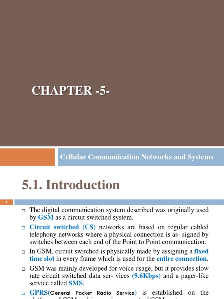 WCMC - CH - 5 | PDF | General Packet Radio Service | Computer Network