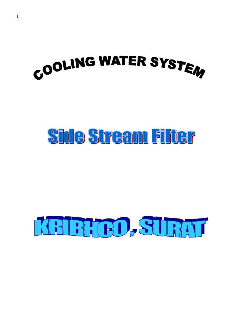 Side Stream Filter Design for Cooling Towers | PDF | Home & Garden ...