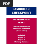 Cambridge Checkpoint Lower Secondary Mathematics Workbook 7 Hodder ...
