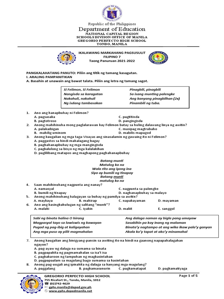 Tfil Pangkat1 Q2 GR7 Suri3 | PDF