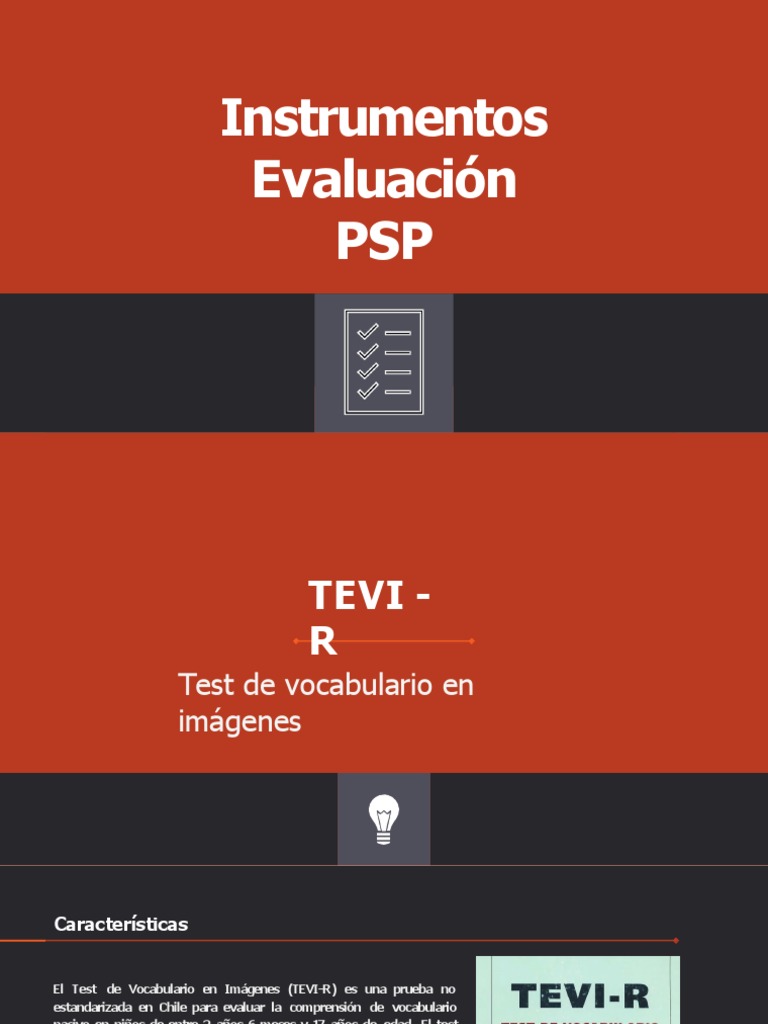 Instrumentos Semana 6 TEVI-R y TADI | PDF