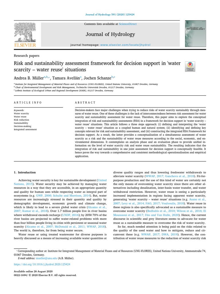 L01-Risk and Sustainability Assessment Framework For Decision Support ...