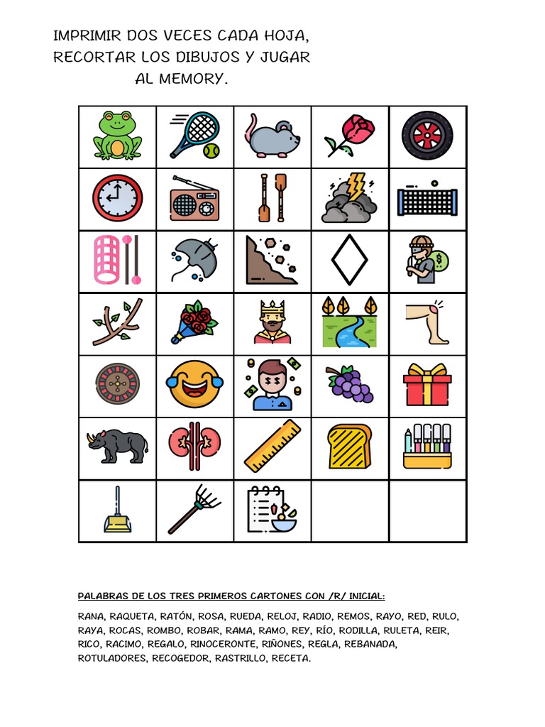 Actividades para Trabajar La R | PDF