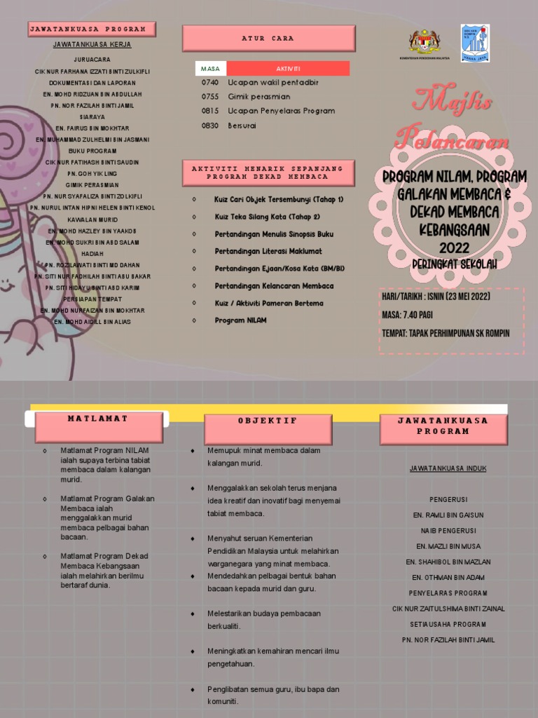 Bp Program Galakan Membaca Skr 2022 | PDF