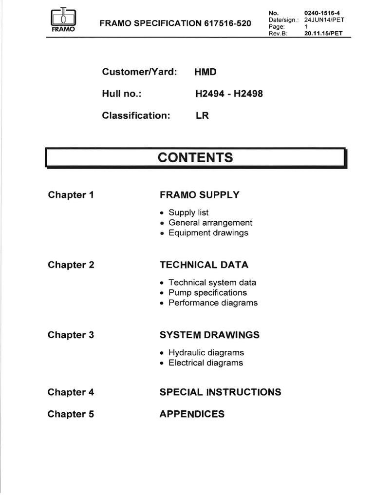 Framo Specification | PDF