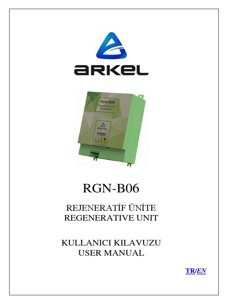 RGN-B06 USER MANUAL TR-EN - Draft | PDF