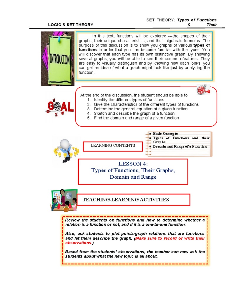 Types of Functions and Their Graphs | PDF | Asymptote | Function ...