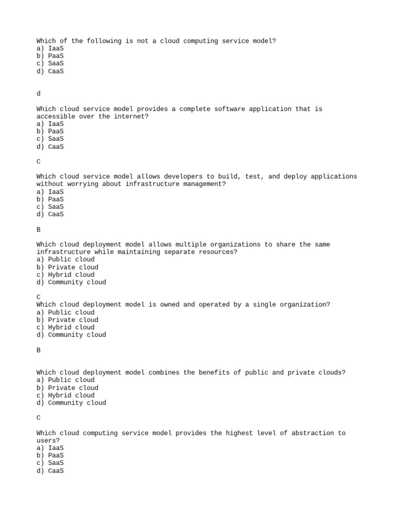 MCQs For AWS | Download Free PDF | Cloud Computing | Software As A Service MCQs For AWS | Download Free PDF | Cloud Computing | Software As A Service