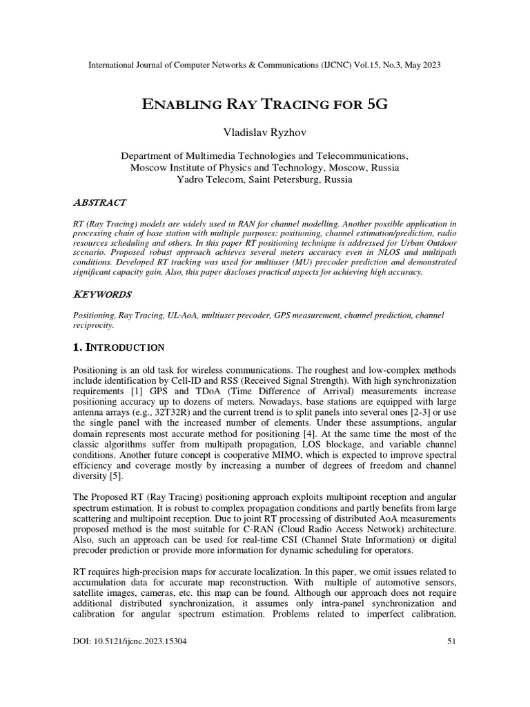 3d Ray Tracing For Indoor Radio Propagation