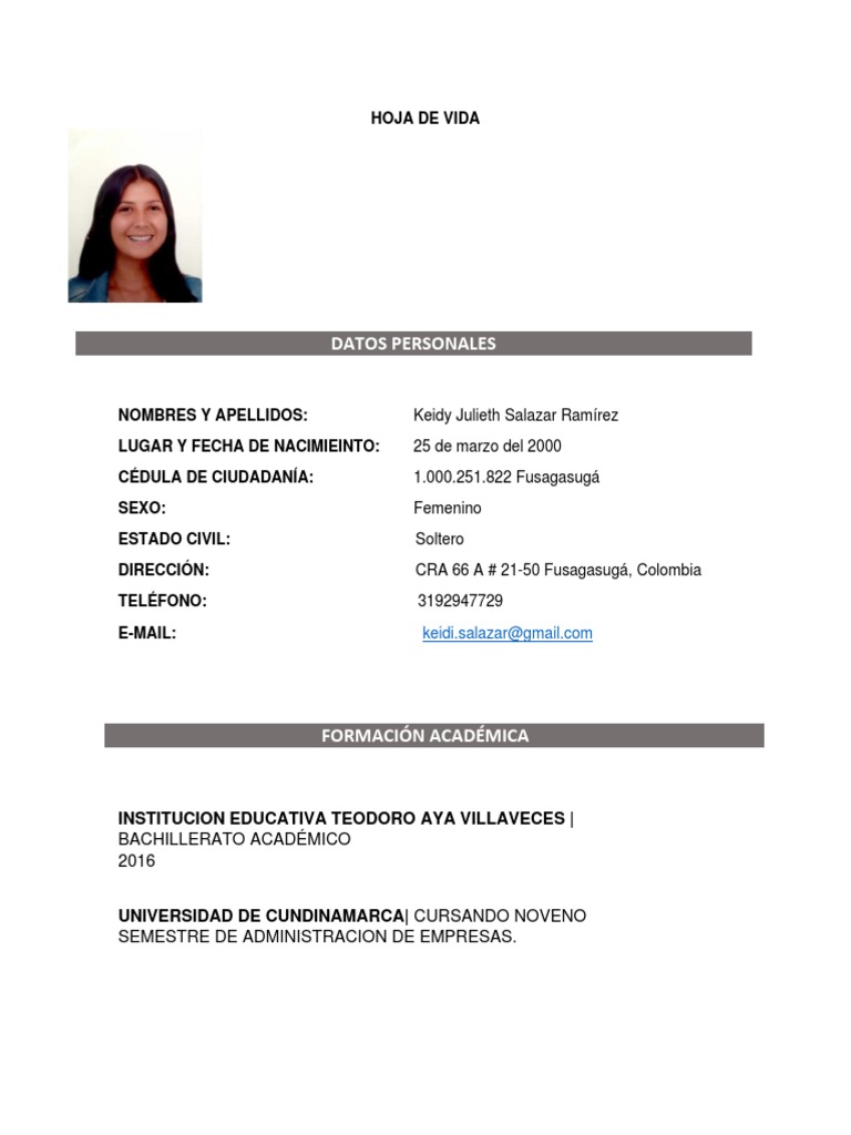 Keidy Salazar Ramirez | PDF | Gestión de registros