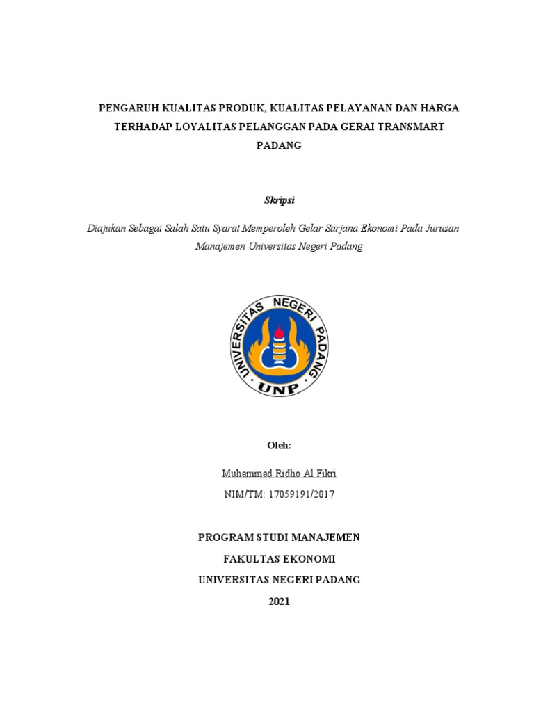 Proposal 2 Ridho Rev 2 - 2 | PDF | Bisnis