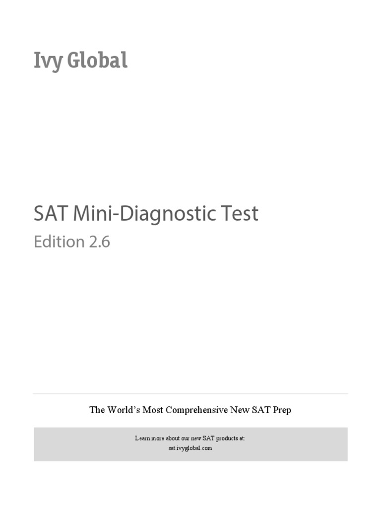 Sat Mini Diagnostic 26 | PDF
