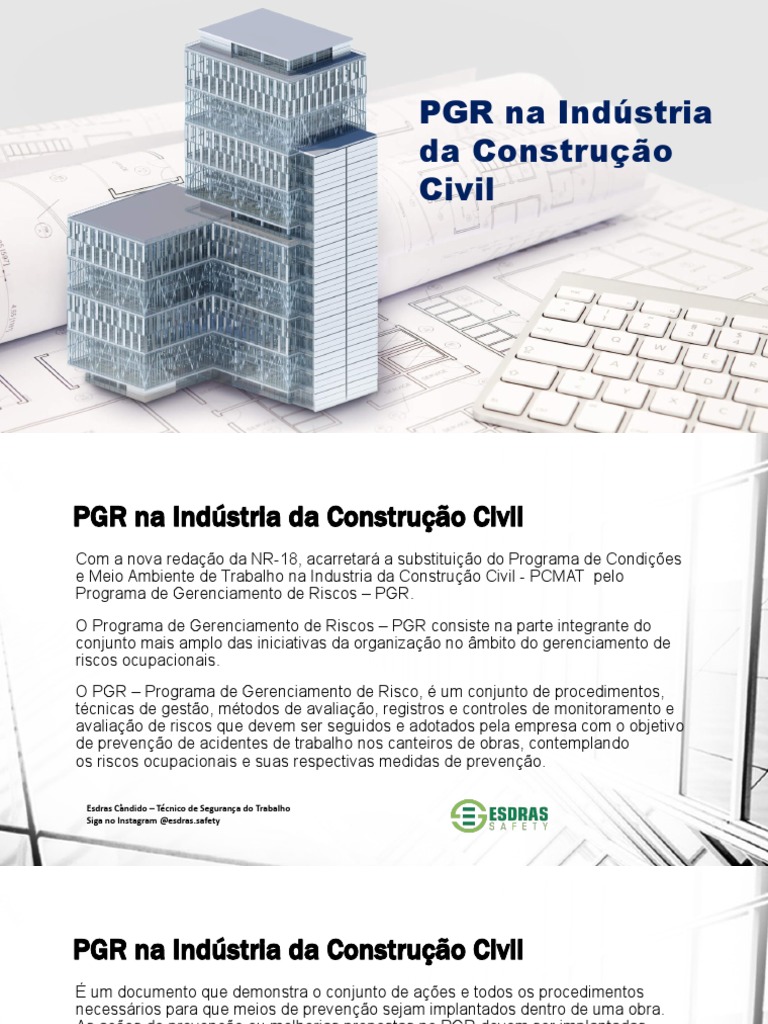 PGR Na Indústria Da Construção Civil | PDF | Segurança e saúde ...