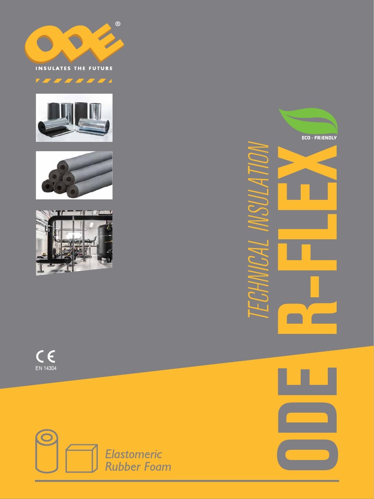 ODE R-FLEX Elastomeric Insulation Guide | PDF | Pipe (Fluid Conveyance ...