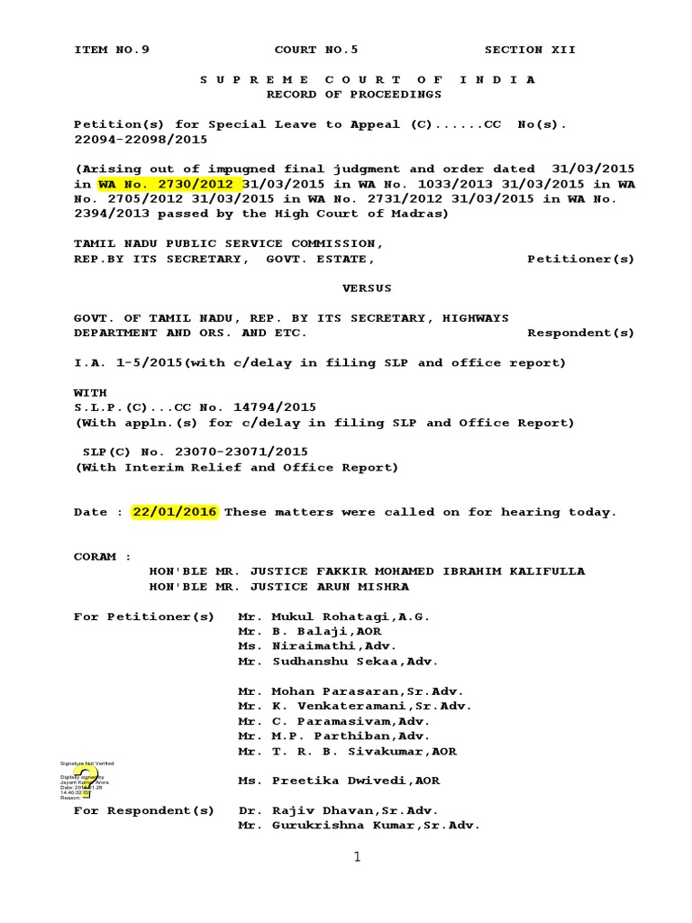 About Seniority Supreme Court Judgement | PDF
