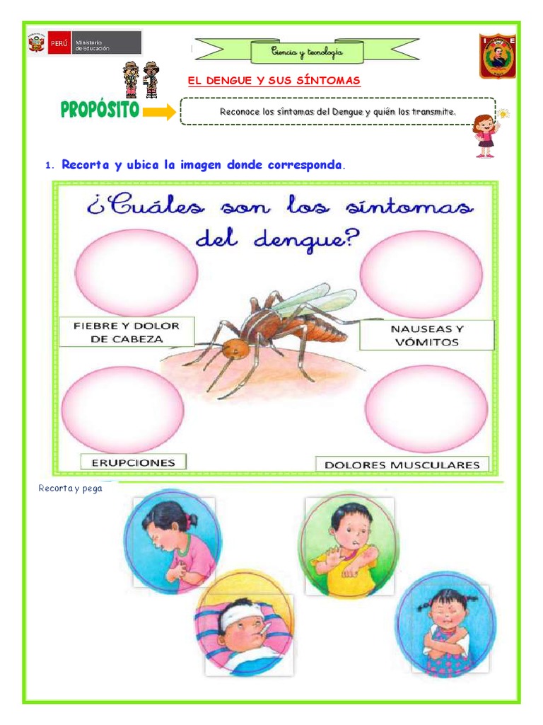 Ficha CT El Dengue y Sus Sintomas 2° A | PDF
