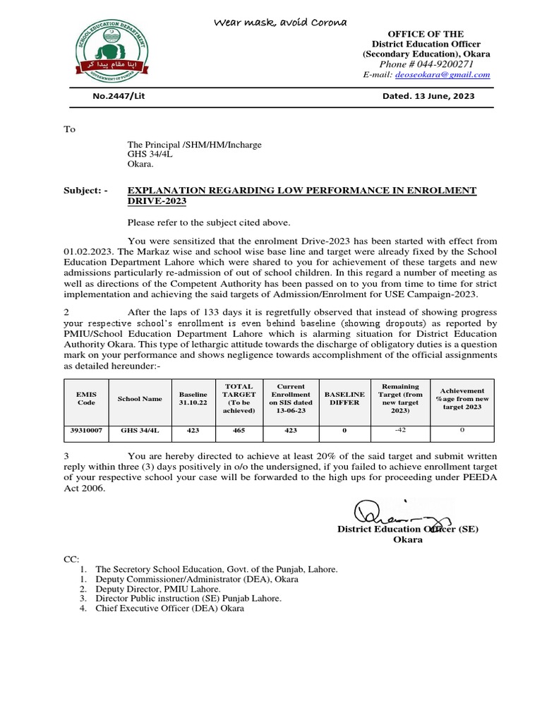 57 Exp 1st Enrl Less Than 10% | PDF