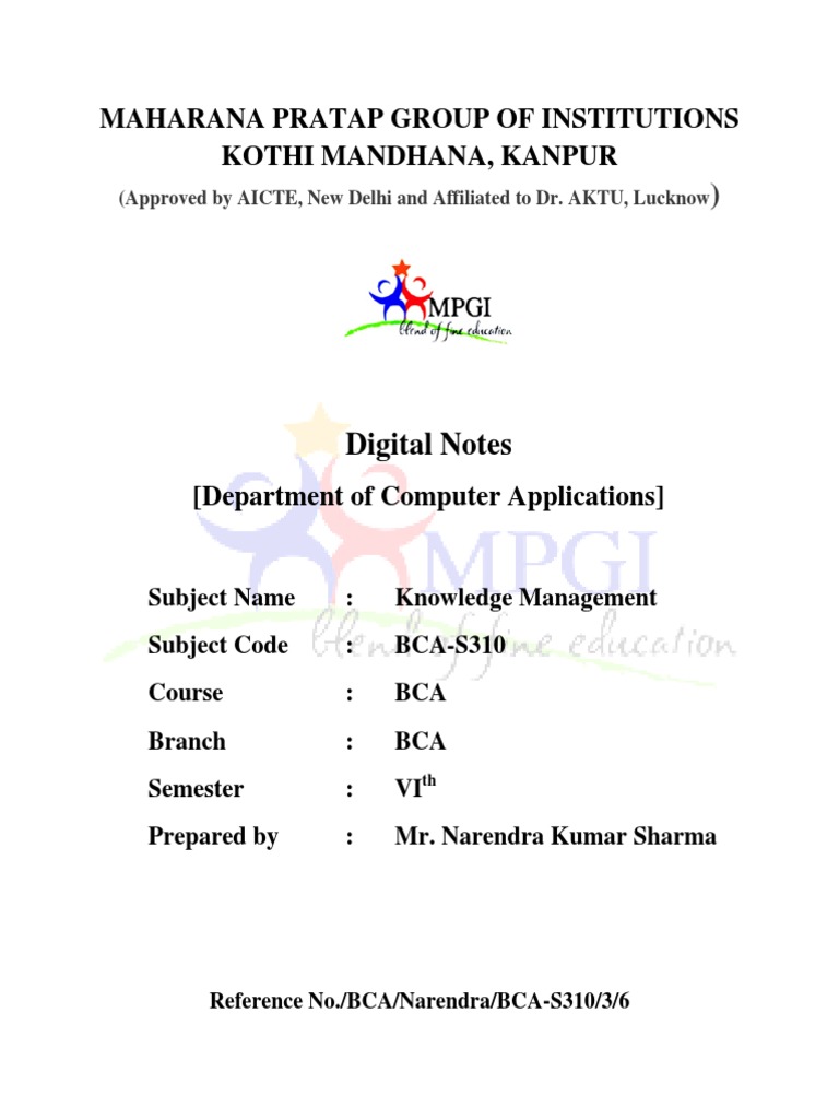 KM Notes Unit-2 | PDF