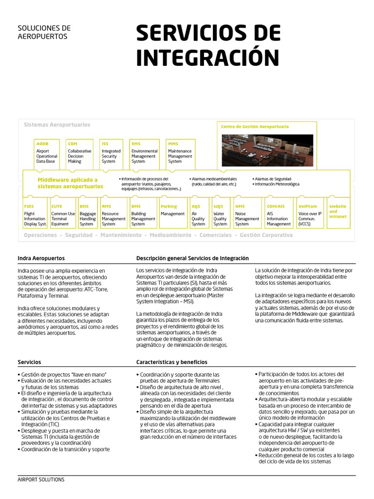 Airport Integration Esp | Descargar gratis PDF | Middleware | Aeropuerto