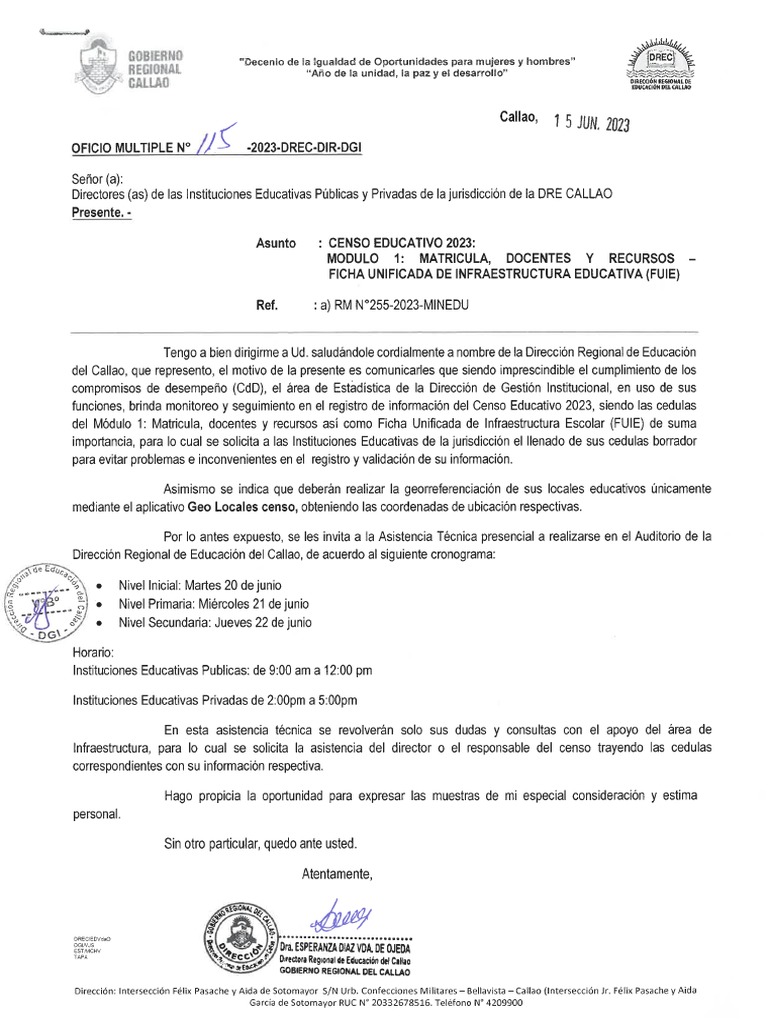 Oficio Multiple (1) | PDF