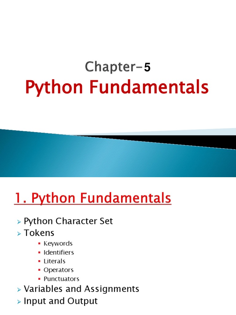 Python Xi Chapter 5 Pdf Reserved Word Integer Computer Science 