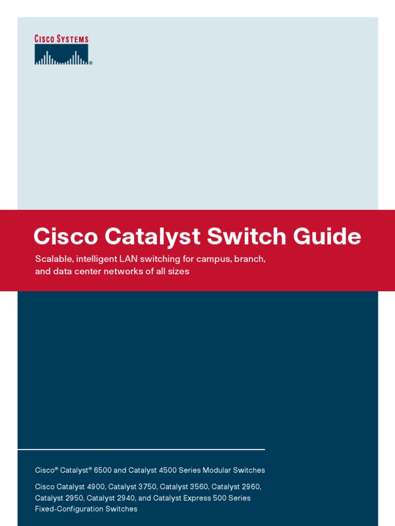 Cisco Catalyst Switch Guide | PDF | Network Switch | Computer Network