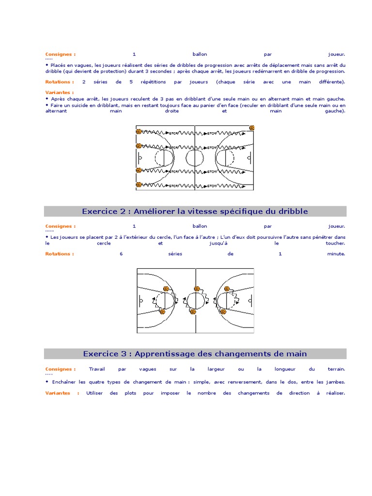 Basketball Dribbling Drills Guide | PDF