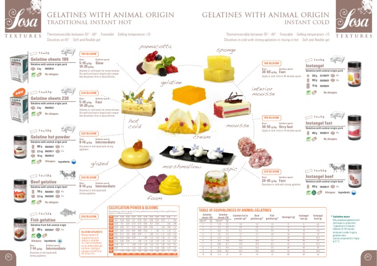 Comprehensive Guide to Gelatines | PDF | Gelatin | Food Ingredients