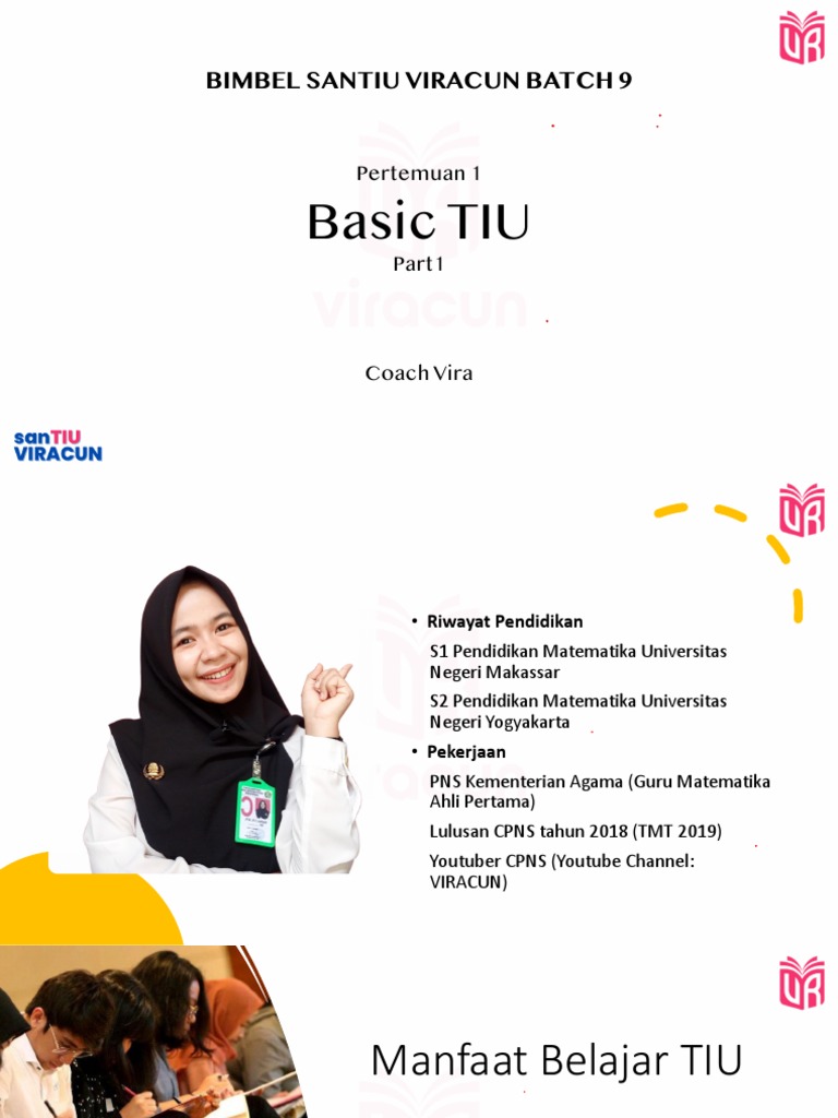 Pertemuan 1 - Basic Tiu b9 | PDF