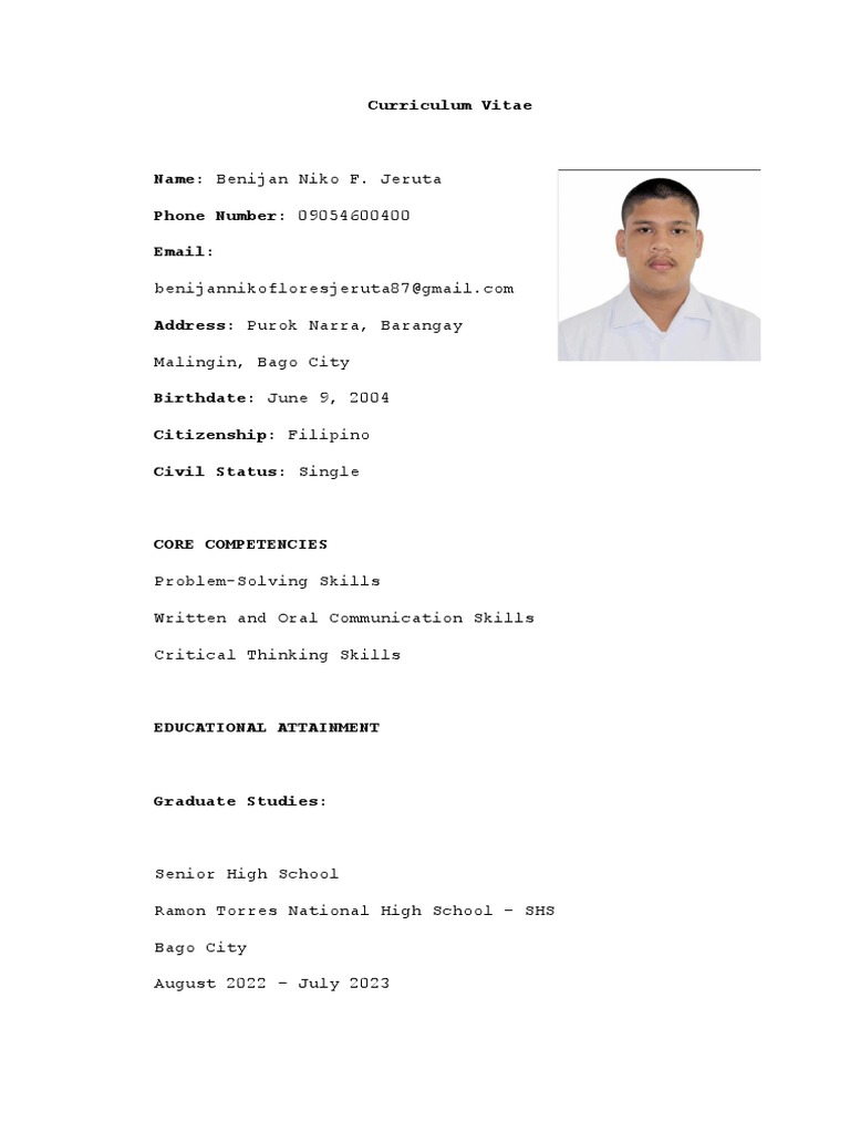 Curriculum Vitae | PDF | Middle Schools | Engineering