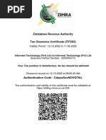 Turnover Declaration Letter Form | PDF | Taxes | Signature