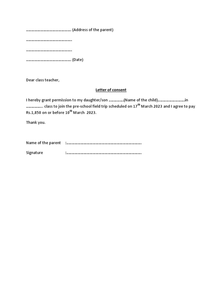 Consent Letter | PDF