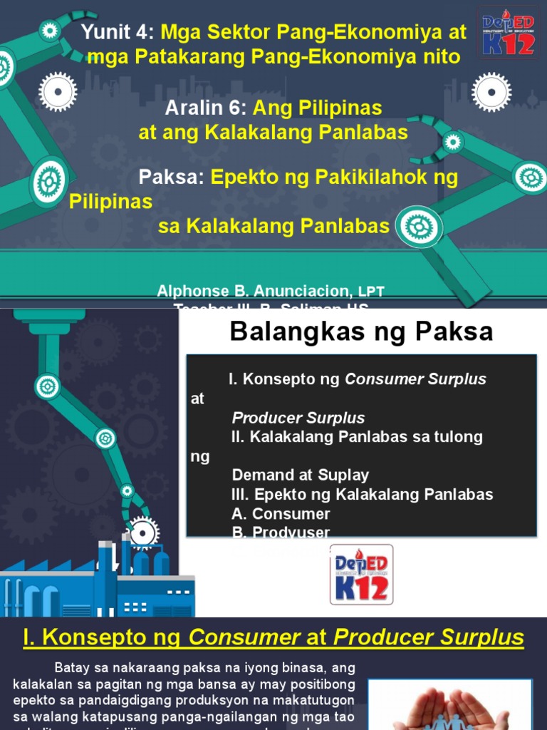 G9 AP Q4 Week 8 Patakarang Panlabas | PDF