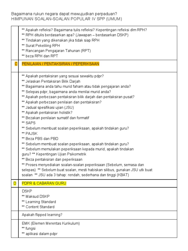 Himpunan Soalan Popular IV SPP | PDF