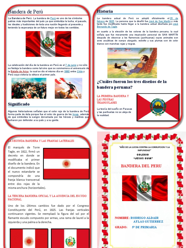 Bandera de Perú | PDF | Nación | Símbolos nacionales