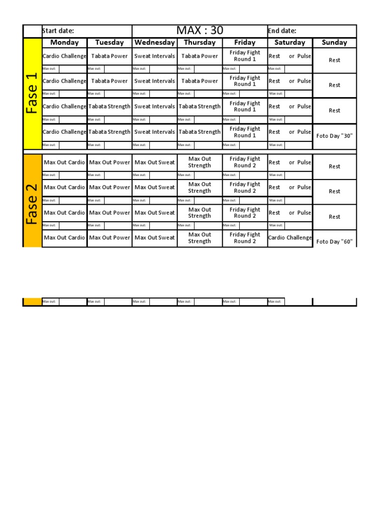 Calendário Max 30 | PDF