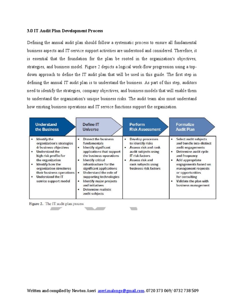 Lesson 3 IT Aufit Development Plan | PDF | Audit | Risk
