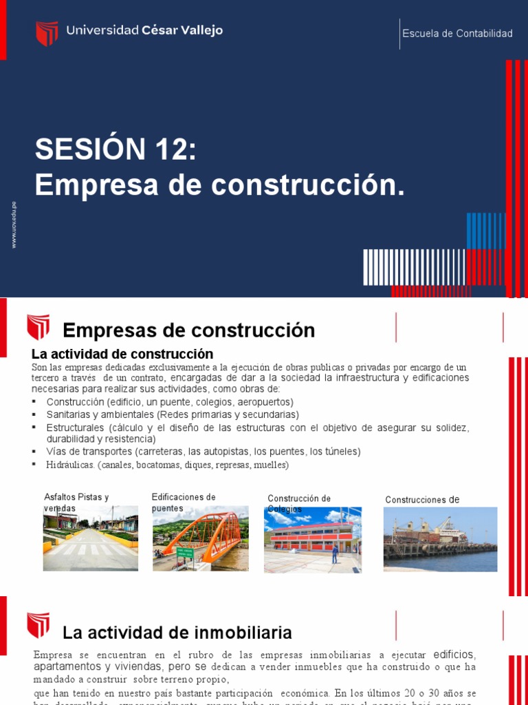 Sesion 12 Empresas Constructoras | PDF | Impuesto sobre la renta | Impuestos