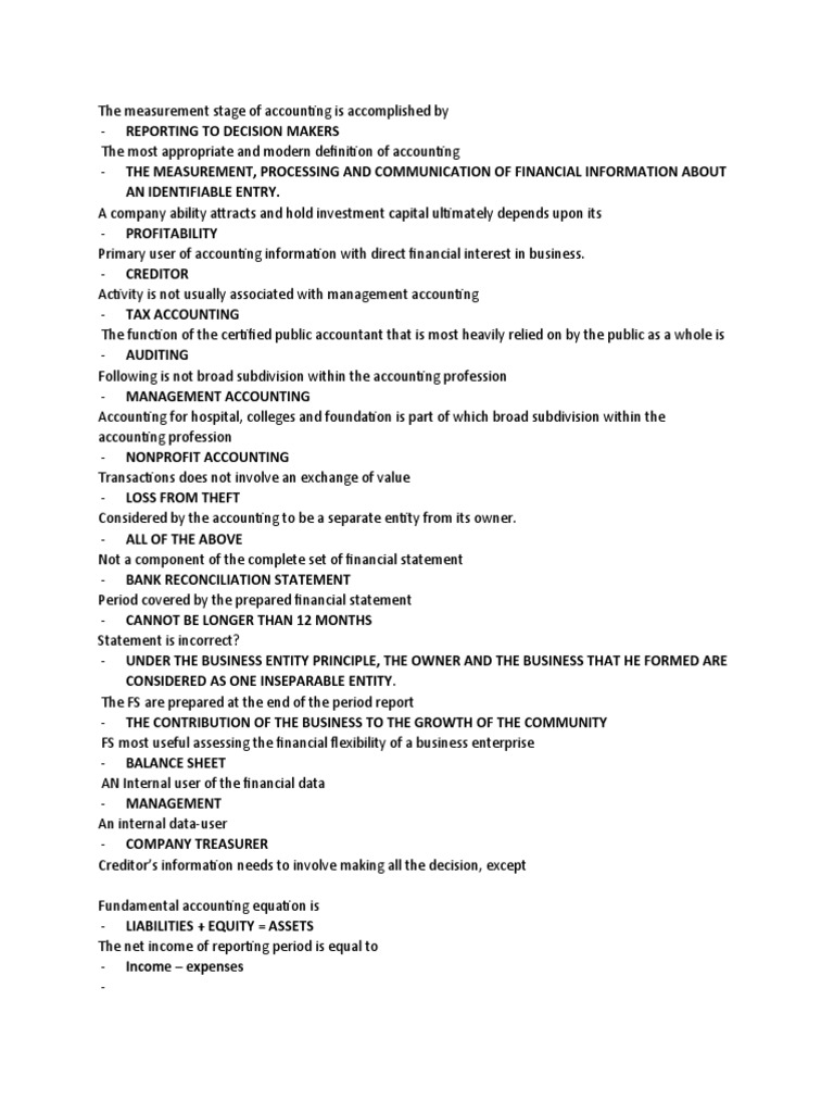 Accounting 1 Reviewer | PDF | Debits And Credits | Bookkeeping