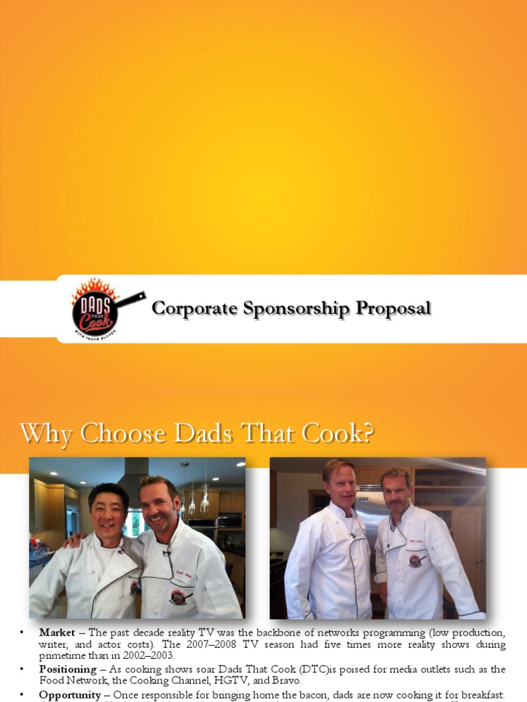 Dads That Cook Grant Proposal | PDF | Pbs | Sponsor (Commercial)