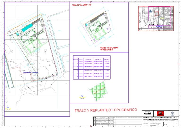 PLANO TRAZO Y REPALNTEO DEL AREA A EJECUTAR | PDF