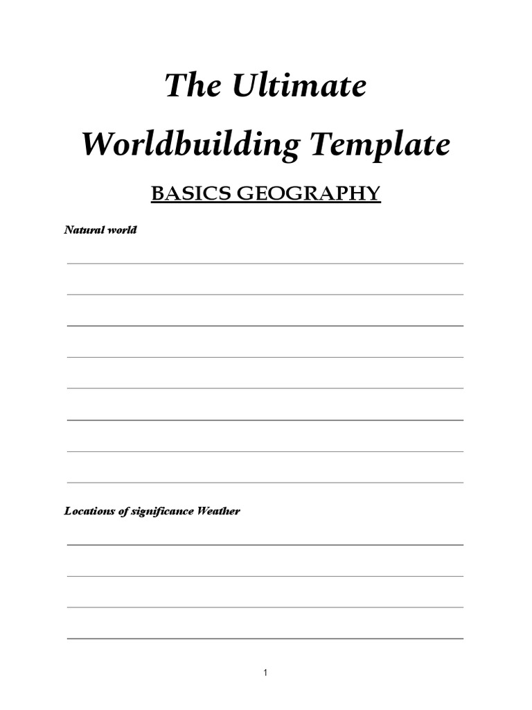 Fantasy Worldbuilding | PDF