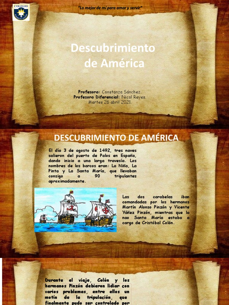 Presentación Descubrimiento de América | PDF