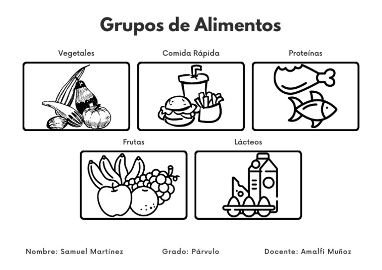 Grupos de Alimentos para Niños | PDF