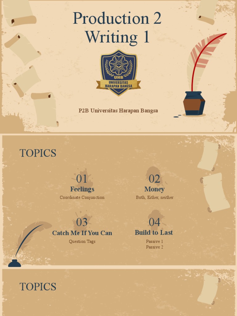 Production 2 WRITING | PDF